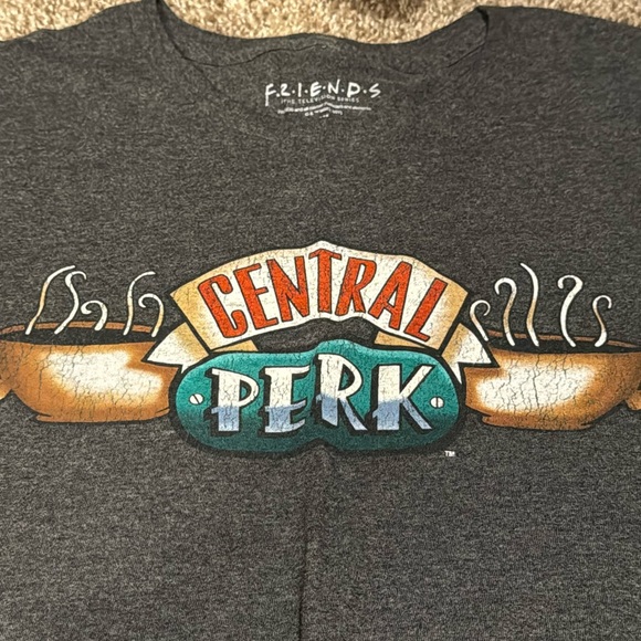 FRIENDS | Tops | Friends Central Perk Logo Gray Tshirt Xl | Poshmark